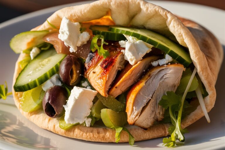 Greek Pita Pocket - Yummy Olivia Recipes